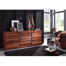 Sideboard Sheesham 187x46x77 noble unique lackiert SYDNEY #107