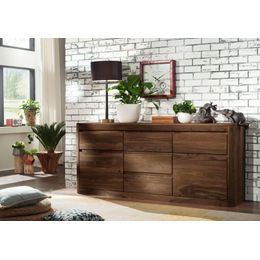 Sideboard Sheesham 185x40x80 rot-braun gebeizt TORONTO #102