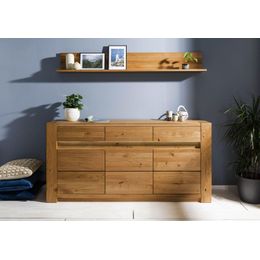 Sideboard Wildeiche 173x40x85 braun ge&ouml;lt KENT #308