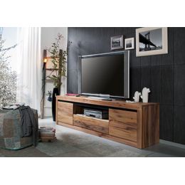 TV-Board Wild-/Zerreiche 202x42x55 natur ge&ouml;lt MONTREUX #105