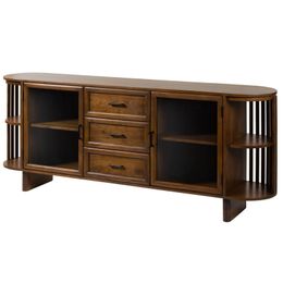 Sideboard Akazie 200x40x80 natur lackiert MADRID #56