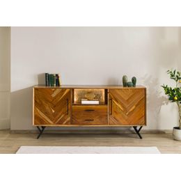 Sideboard Altholz 180x40x81 natur lackiert AVIGNON #111
