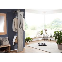 Garderobe Akazie 36x40x200 grau lackiert PURE ACACIA #914