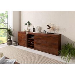 Sideboard Mango 215x45x75 braun lackiert Amsterdam #29