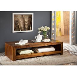 Couchtisch Sheesham 135x70x36 walnuss lackiert DUKE #120