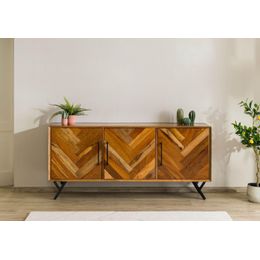 Sideboard Altholz 180x40x81 natur lackiert AVIGNON #135