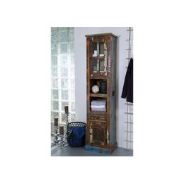 Schrank Altholz 44x36x190 mehrfarbig lackiert NATURE OF SPIRIT BAD #103