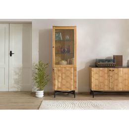 Vitrine Akazie 60x40x180 natur lackiert LONDON #115