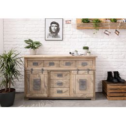 Sideboard Mango 150x45x90 whitewash lackiert RAILWAY #319