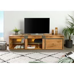 TV-Board Wild-/Zerreiche 200x48x50 natur ge&ouml;lt NEW AMSTERDAM #15