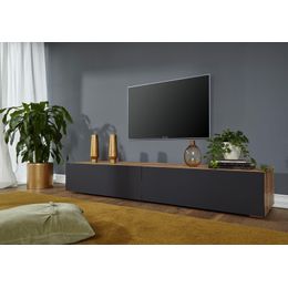 TV-Board Wild-/Zerreiche 195x52x32 natur ge&ouml;lt FRANKFURT #109