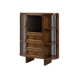 Highboard Akazie 100x40x118 natur lackiert MADRID #60