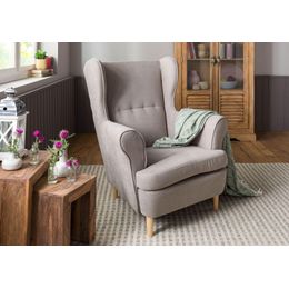Ohrensessel 71x74x105 taupe SCANDI #110