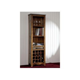 Weinregal Altholz 60x35x190 mehrfarbig lackiert NATURE OF SPIRIT #22