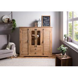 Highboard Mango 160x45x142 beige ge&ouml;lt TOULOUSE #15