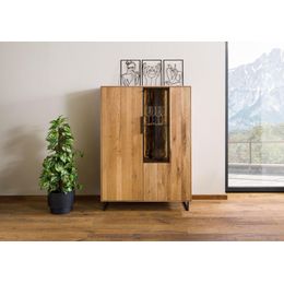 Highboard Wildeiche 103x43x145 natur ge&ouml;lt LINDAU #16
