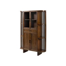 Vitrine Akazie 120x40x178 natur lackiert MADRID #50