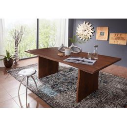 Baumtisch Akazie 160x100x76 braun lackiert PURE ACACIA #213