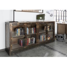 Sideboard Mango 180x40x90 braun lackiert HEAVY INDUSTRY #252