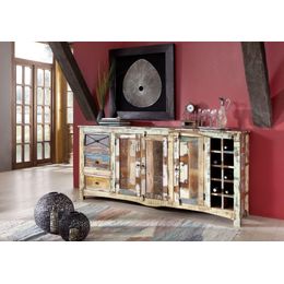 Sideboard Altholz 193x45x90 mehrfarbig lackiert NATURE OF SPIRIT #15