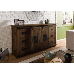 Sideboard Mango 170x45x90 braun lackiert RAILWAY #493