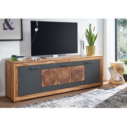 TV-Board Sheesham 178x46x62 gebeizt TURIN #07
