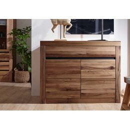 Sideboard Wildeiche / Zerreiche 108x43x80 braun ge&ouml;lt MONTREUX #350