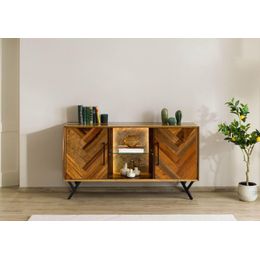 Sideboard Altholz 150x40x81 natur lackiert AVIGNON #110