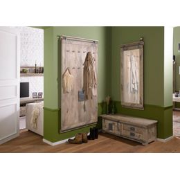 Wandgarderobe Mango 100x8x190 whitewash lackiert RAILWAY #3008
