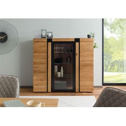 Highboard Wildeiche 161x45x144 natur ge&ouml;lt ROTTERDAM #101