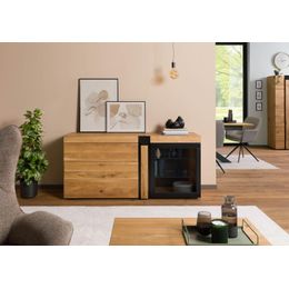 Sideboard Wildeiche 161x45x75 natur ge&ouml;lt ROTTERDAM #116