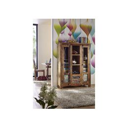 Highboard Altholz 115x40x150 mehrfarbig lackiert NATURE OF SPIRIT #21