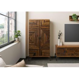 Schrank Altholz 90x40x180 natur lackiert LYON #170