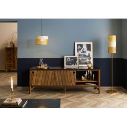 Sideboard Mango 185x45x65 braun ge&ouml;lt / dunkler Granit LOS ANGELES #106