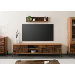 TV-Board Altholz 240x40x63 natur lackiert LYON #121