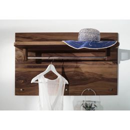 Wandgarderobe Sheesham 100x32x60 smoked cherry gebeizt TORONTO #146