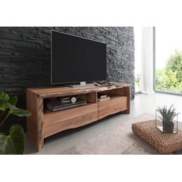 TV-Board Akazie 151x45x50 natur lackiert PURE ACACIA #108