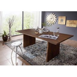 Baumtisch Akazie 200x100x76 braun lackiert PURE ACACIA #215
