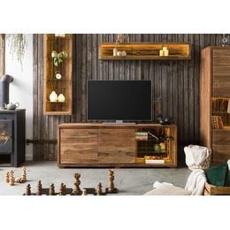 WOLF M&Ouml;BEL TV-Board Akazie 175x40x63 natur lackiert BARK #112