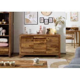 Sideboard Sheesham 140x45x80 braun lackiert ANCONA #121