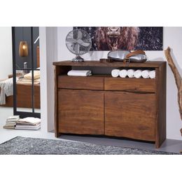 Sideboard Akazie 131x45x96 braun lackiert PURE ACACIA #203