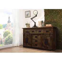 Sideboard Mango 150x45x90 braun lackiert RAILWAY #419