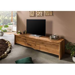 TV-Board Wildeiche 220x45x50 natur ge&ouml;lt PURE OAK #704