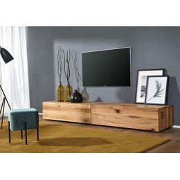 TV-Board Wild-/Zerreiche 220x52x32 natur ge&ouml;lt FRANKFURT #108