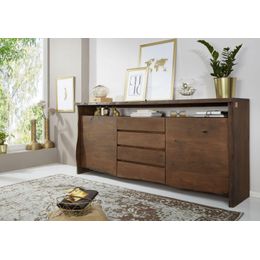 Sideboard Akazie210x45x96 braun lackiert PURE ACACIA #801