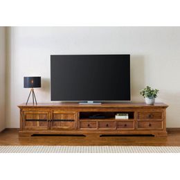 TV-Board Akazie 260x40x55 honig lackiert OXFORD #01018