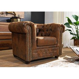 Sessel 94x86x72 braun CHESTERFIELD