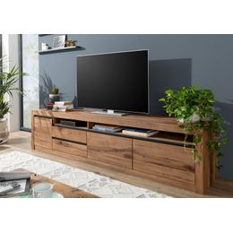 TV-Board Wild-/Zerreiche 260x50x60 tabacco brown ge&ouml;lt MONTREUX #241