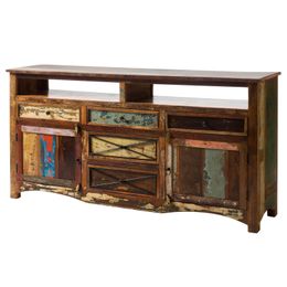 Sideboard Altholz 190x45x95 mehrfarbig lackiert NATURE OF SPIRIT #131