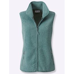 Fleeceweste Casual Looks, Damen, Gr. 40, gr&uuml;n (jade), 100% Polyester, unifarben, Westen Fleeceweste
